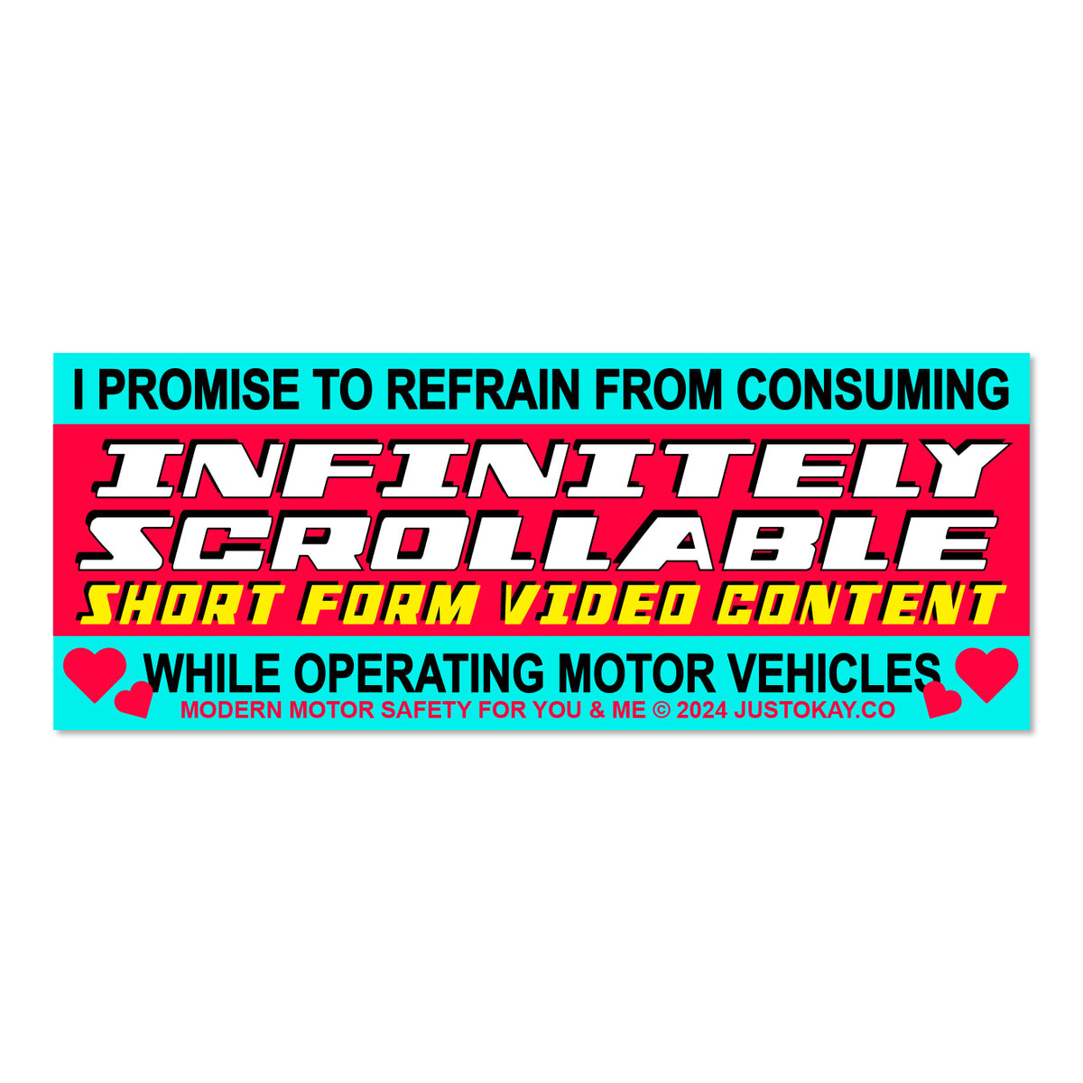 Infinitely Scrollable Content Bumper Sticker – Just Okay Co